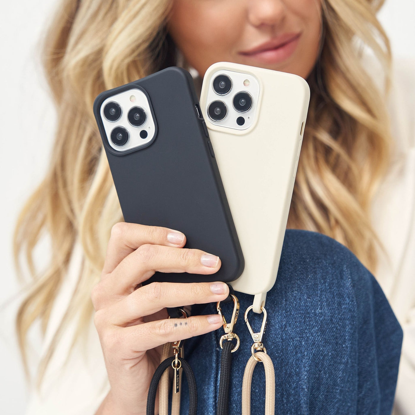 Black Phone Strap | Custom iPhone accessories | Crossbody phone cases ...