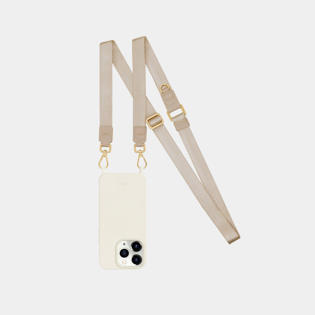 Coconut Off-White Phone Case + Vera Beige Lanyard – Louve collection